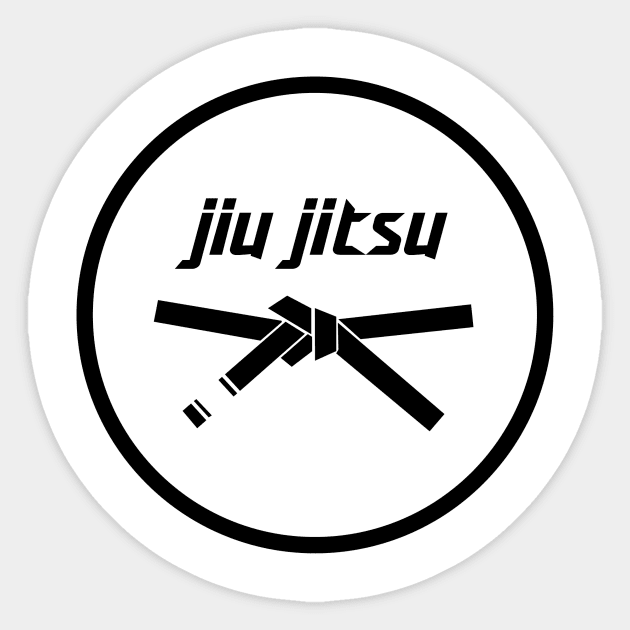 Jiu Jitsu Black Belt - Jiu Jitsu - Sticker | TeePublic